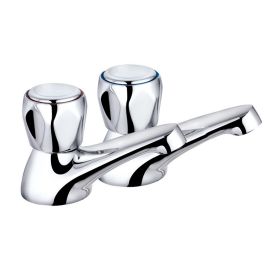 Deva Vitality Round Basin Taps (Pair) - Chrome